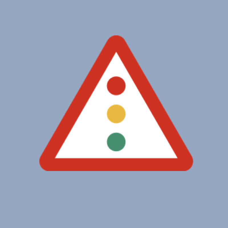 Un semáforo con prácticas de riesgo utilizando móviles o redes – TiCam